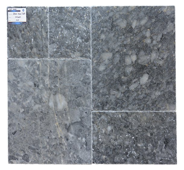 French-Pattern-Ocean-Blue-Tiger-Travertine-Paver - Travertine Warehouse