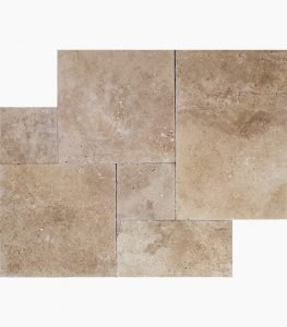French Pattern DIANA ROYAL 'Leather' Marble PAVER - Travertine Warehouse
